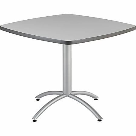 Iceberg CafeWorks Cafe Table Square 30 H x 36 W Gray - Office Depot