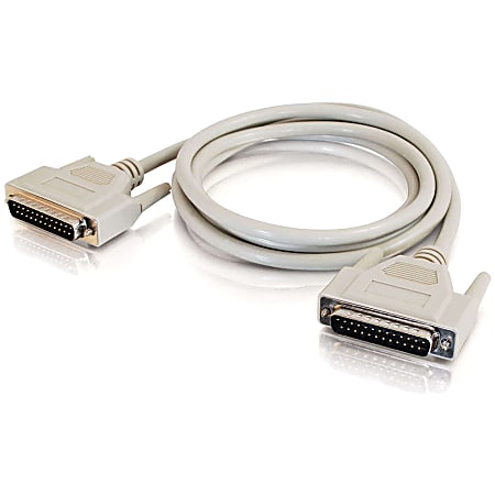 C2G 6ft DB25 MM Cable DB 25 Male DB 25 Male 6ft Beige - Office Depot