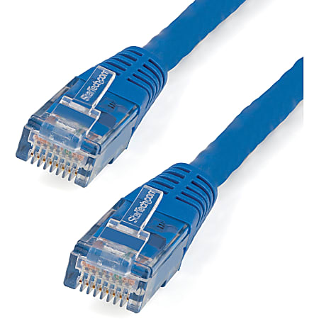 StarTech.com 20ft CAT6 Ethernet Cable Blue Molded Gigabit CAT 6 Wire ...