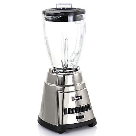 Oster Fresh Easy Series 12 Speed Blender With 6 Cup Glass Jar Silver ...