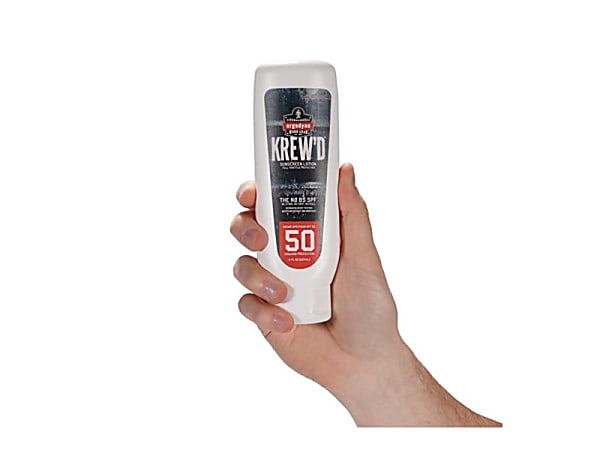 Ergodyne KREWD 6351 SPF 50 Sunscreen Lotion 8 Oz - Office Depot