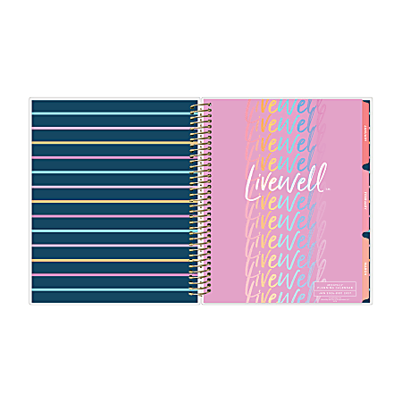 2026 2027 Blue Sky LiveWell 2 Year Monthly Planner 7 x 9 Navy January ...