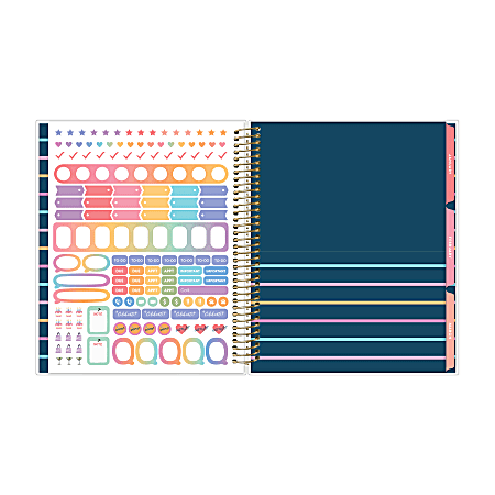 2026 2027 Blue Sky LiveWell 2 Year Monthly Planner 7 x 9 Navy January ...