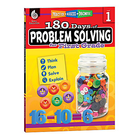 Shell Education 180 Days Of Problem Solving Grade 1 - Office Depot