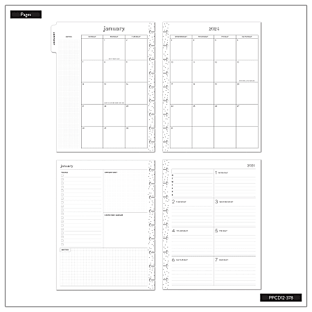 2024 Happy Planner MonthlyWeekly Classic Happy Planner 7 x 9 14 Sunny ...