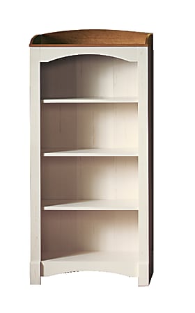 Realspace Shore Mini Solutions 4 Shelf Bookcase Antique White - Office ...