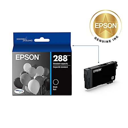 Epson 288 DuraBrite Ultra Black Ink Cartridge T288120 S - Office Depot