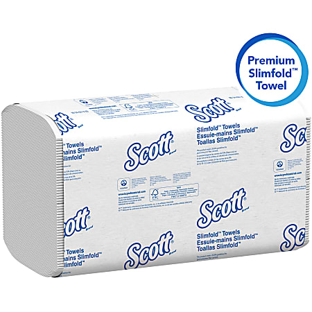 Kleenex Slimfold 1 Ply Paper Towels 50percent Recycled 90 Sheets Per ...