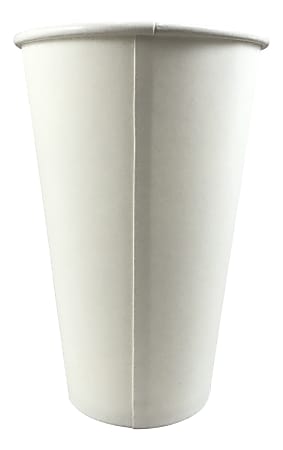 Hotel Emporium HotCold Paper Cups 16 Oz White Pack of 50 Cups - Office ...