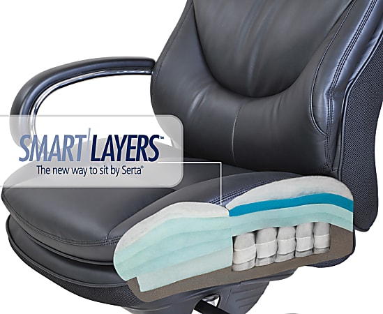 Serta Smart Layers Big Tall Commercial Series 600 Task Chair Polished ...