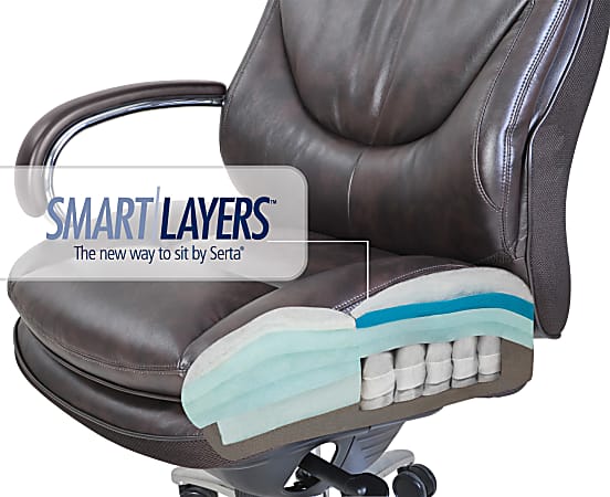 Serta Smart Layers Big Tall Commercial Series 600 Task Chair Polished ...