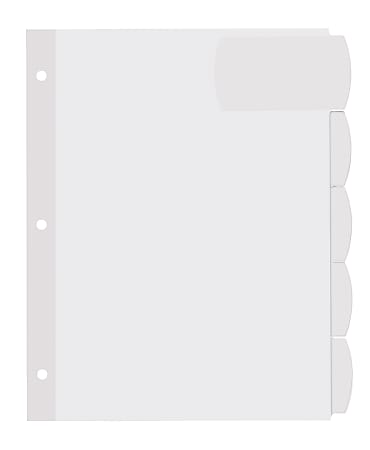 Avery Big Tab Printable Large Label Dividers With Easy Peel 8 12 x 11 5 ...