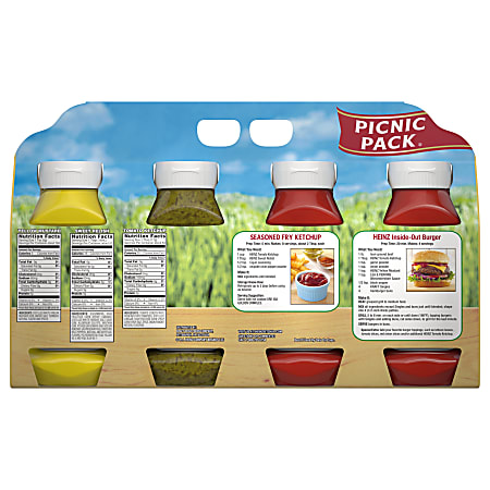 Heinz Condiment Picnic Pack 26 Oz Pack Of 4 Bottles - Office Depot