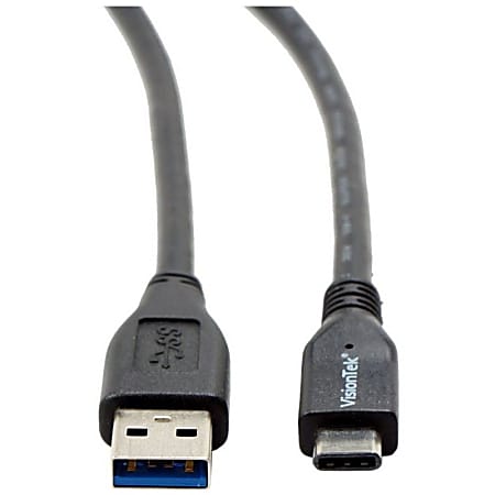 VisionTek USB C to USB A 1M Cable MM USB C to USB A 1 Meter 3.3 ft Male ...
