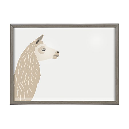 Kate and Laurel Blake Non Magnetic Framed Dry Erase Printed Glass 18 x ...