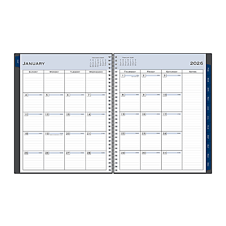 2026 Blue Sky WeeklyMonthly Planner 8 12 x 11 PassagesCharcoal Metallic ...