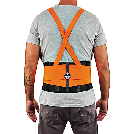 Ergodyne ProFlex 100HV Economy Back Support 4X Orange - Office Depot