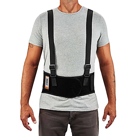 Ergodyne ProFlex 1600 Elastic Back Support 9 Medium Black - Office Depot