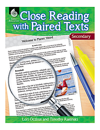 Shell Education Close Reading With Paired Texts Grades 6 8 - Office Depot