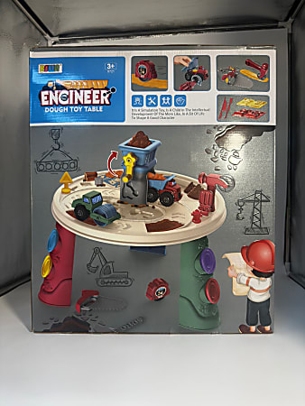 CPS Toys Dough Toy Table 13 1316 x 14 x 14 Set Of 35 Pieces - Office Depot