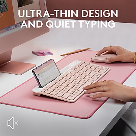 Logitech K585 Slim Multi Device Wireless Keyboard Wireless Connectivity ...
