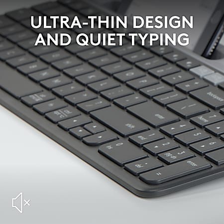 Logitech K585 Multi Device Slim Wireless Keyboard Built in Cradle ...