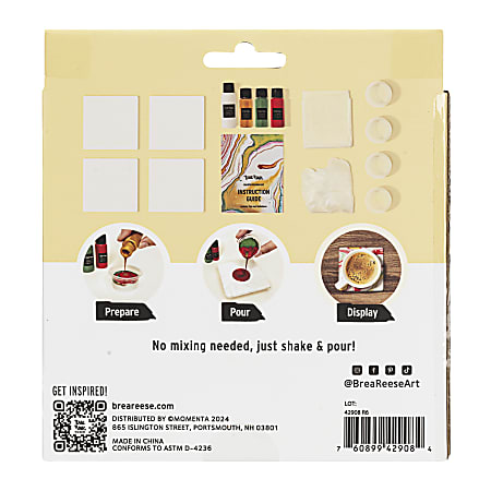Brea Reese Acrylic Pouring Coaster Kit Holiday Kit Of 14 Pieces ...