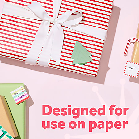 Post it Jingle Sticky Notes Tree Design 2 x 2.5 1 Holiday Tree Shaped ...