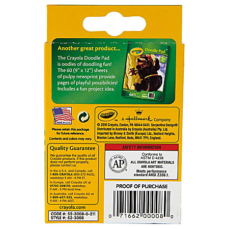 Crayola Crayons Regular Size Assorted Colors 8 Crayons Per Box Set Of ...