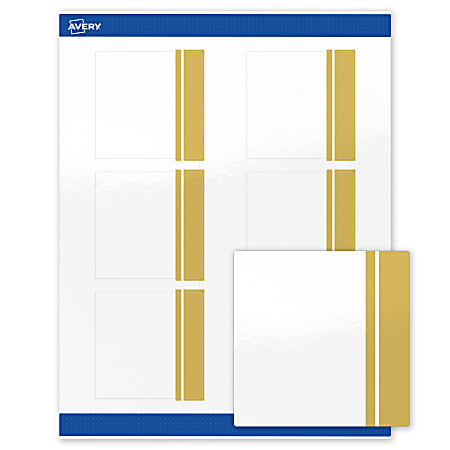 Avery Print To The Edge Labels Sure Feed S00 DKG PRWGP10 3 x 3 Glossy ...