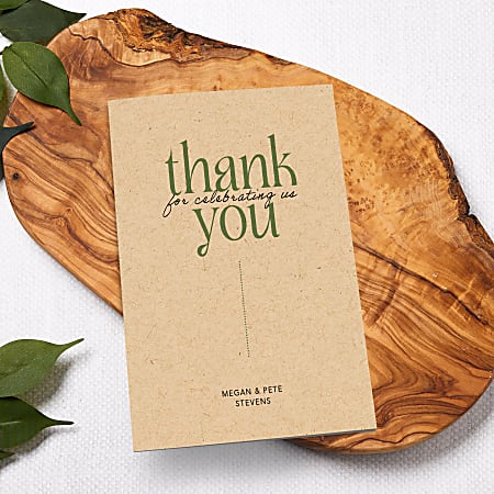 Avery Printable Half Fold Greeting Cards 5 12 x 8 12 Kraft Brown Pack ...
