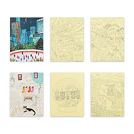 Brea Reese Scratch Art Paper Pad 6 x 8 14 Sheets Winterscapes - Office ...