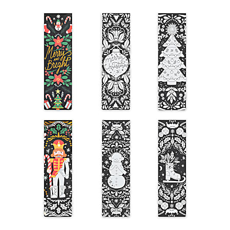 Brea Reese Scratch Art Bookmark Kit Holly Motif - Office Depot
