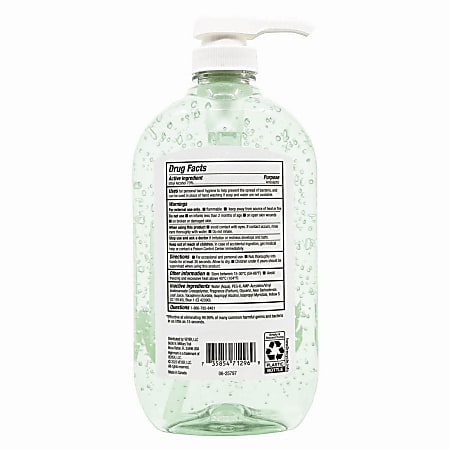 Highmark Hand Sanitizer With Aloe Floral Scent 32 Oz Green Case Of 6 ...
