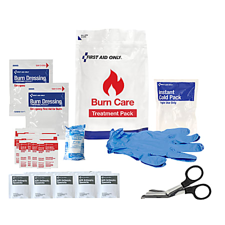 First Aid Only Burn Care Treatment Pack Refill White - Office Depot