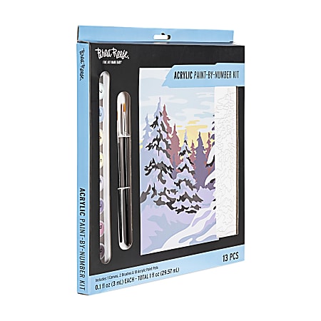 Brea Reese Paint By Number Kit Winter Wonderland Kit Of 13 Pieces ...