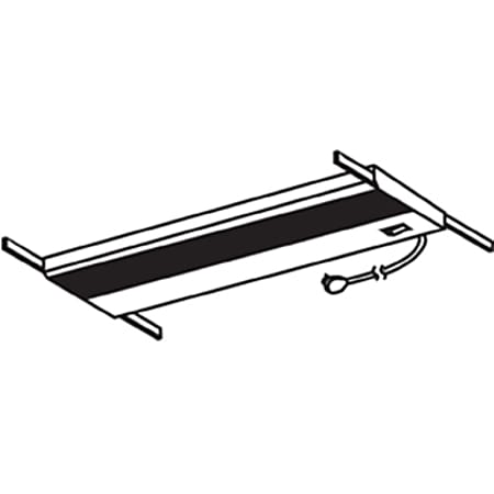 HON Recessed Task Light 113 H x 46.5 W Black - Office Depot