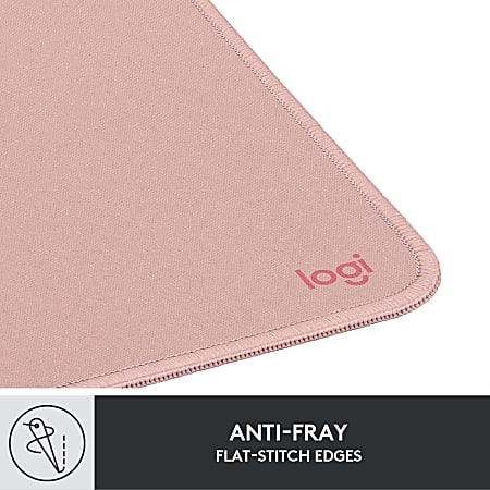 Logitech Studio Series Mouse Pad 9 18 x 7 1516 Darker Rose - Office Depot