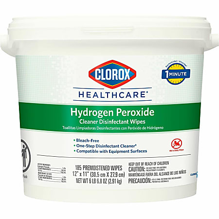 Clorox Healthcare Hydrogen Peroxide Cleaner Disinfectant Wipes 11 ...