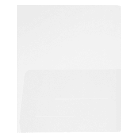 JAM Paper Regular Weight 2 Pocket Plastic Presentation Folders 9 x 12 ...