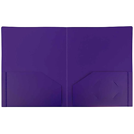 JAM Paper Heavy Duty 2 Pocket Presentation Folder 8 12 x 11 34 Purple ...
