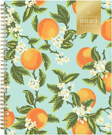 Day Designer WeeklyMonthly Planning Calendar 8 12 x 11 Orange Blossom ...
