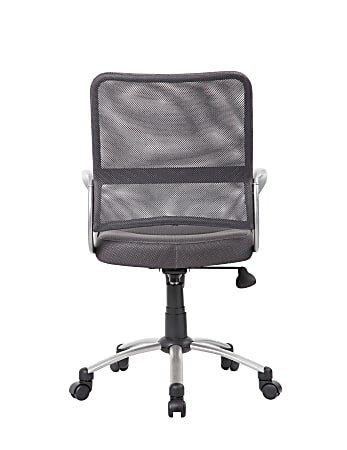Boss Office Products Mesh Mid Back Multipurpose Task Chair Charcoal ...