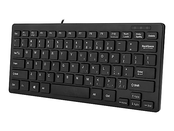 Adesso AKB 111UB SlimTouch USB Mini Keyboard Black - Office Depot