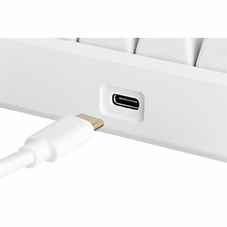 Deltaco Gaming RGB Mini Mechanical Keyboard White GAM075WUS - Office Depot