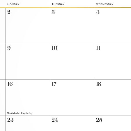 Cambridge WorkStyle Monthly Wall Calendar 12 x 15 White January To ...