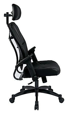 Office Star Space Seating 32 Series Ergonomic Bonded Leather High Back ...