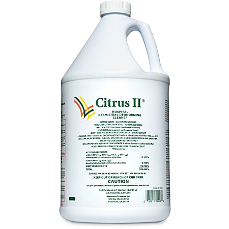 Citrus II Germicidal Cleaner 128 Oz Bottle - Office Depot