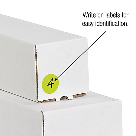 Tape Logic Removable Inventory Labels DL1390FG Round 2 Fluorescent ...