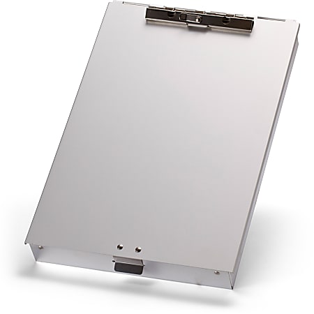 OIC Aluminum Storage Clipboard Form Holder 8 12 x 12 Silver - Office Depot